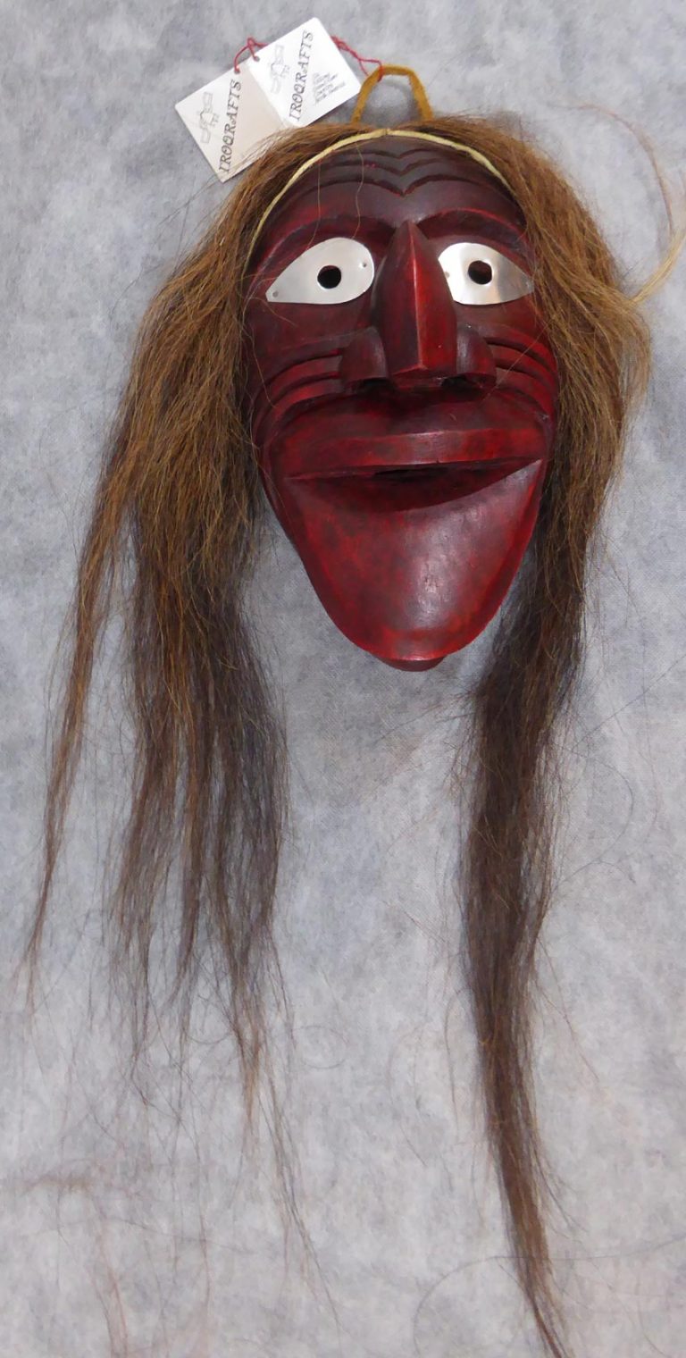 Native American Iroquois Mask ⋆ Copper Shield Tribal Art