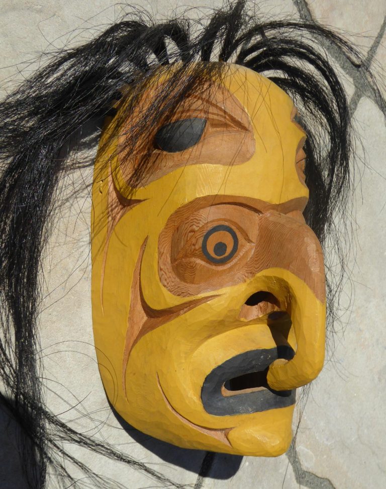 Canada First Nations Northwest Coast BC EYE of the SHAMAN Mask ⋆ Copper ...