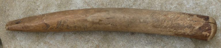 Inuit Tool Wood Fish Club Artifact Rare ⋆ Copper Shield Tribal Art