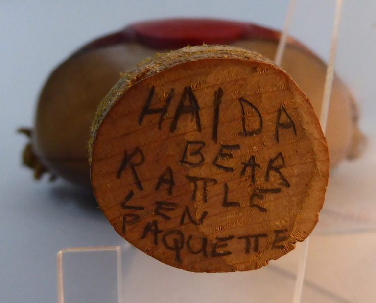 Northwest Coast Haida Bear Rattle Native ⋆ Copper Shield Tribal Art