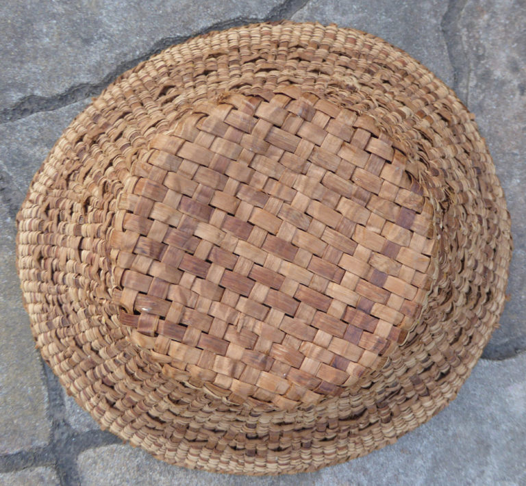 Native American CEDAR BARK HAT ⋆ Copper Shield Tribal Art