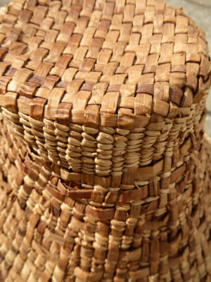 Native American CEDAR BARK HAT ⋆ Copper Shield Tribal Art