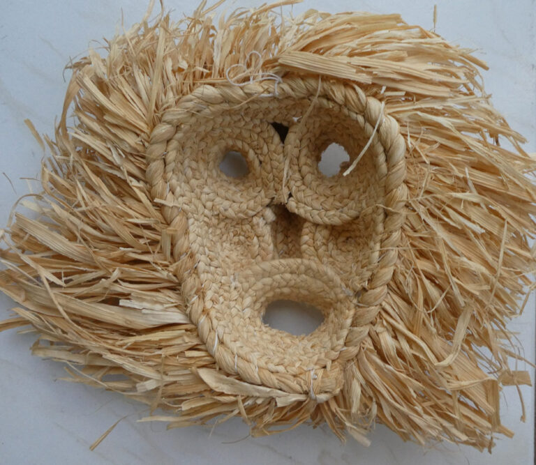 Iroquois False Face Corn Husk Mask ⋆ Copper Shield Tribal Art